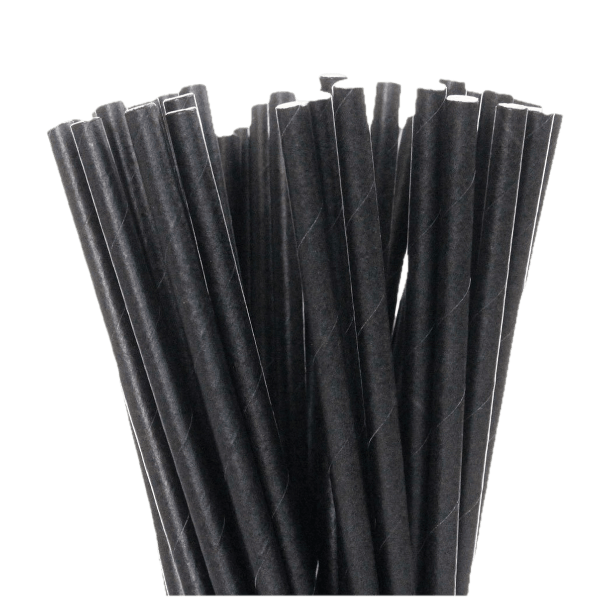 8" Jumbo Individually Wrapped Paper Straw Black – R3Sales